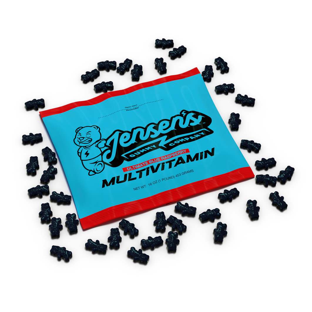 Jensen’s Ultimate Blue Raspberry Multivitamin Gummy Chews - Jensen's Gummy